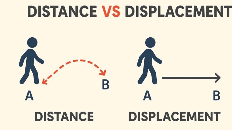 Difference Between Distance and Displacement | Easy Guide